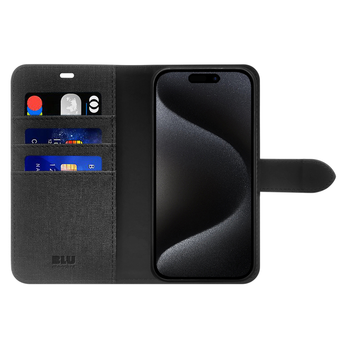 Folio 2 in 1 w/MagSafe Case Black for iPhone 16 | tboothwireless